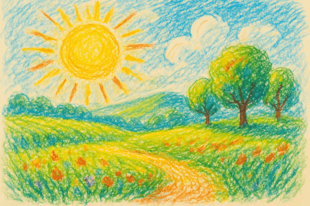 Crayon Color Drawing :. - Art of AI
