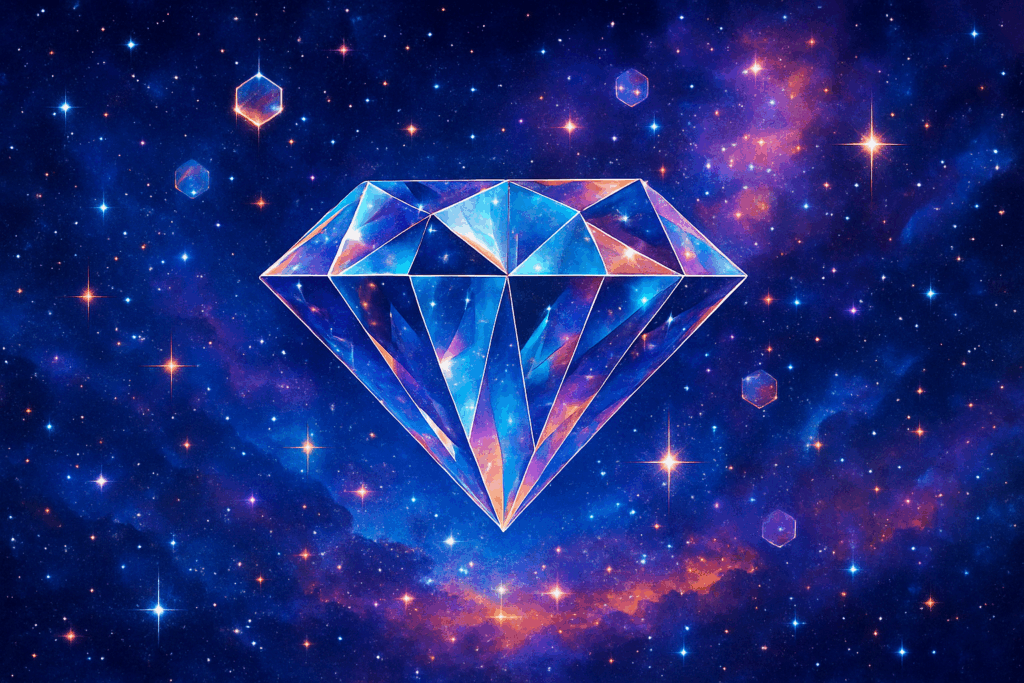 Diamond Space Galaxy Art - Art of AI
