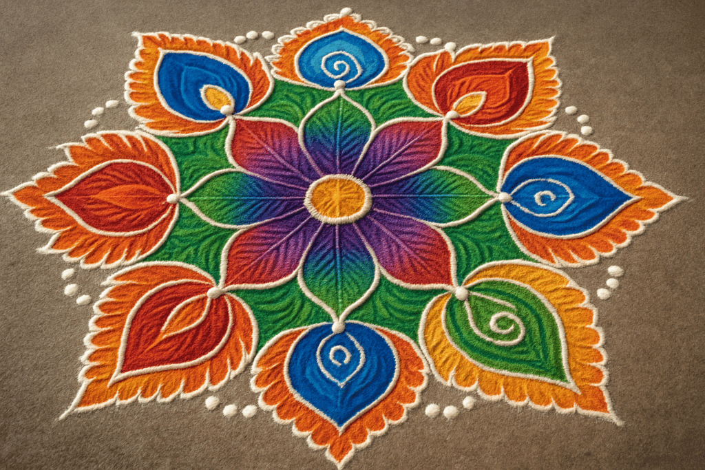 Rangoli Drawing :. - Art of AI