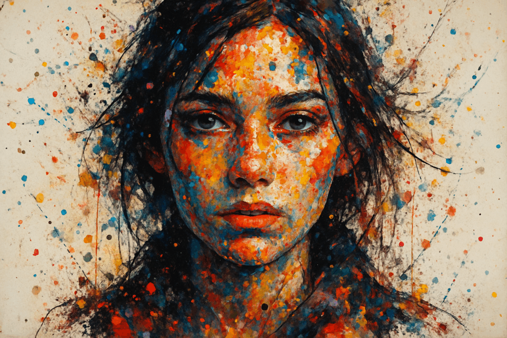 Splattered Realism - Art of AI